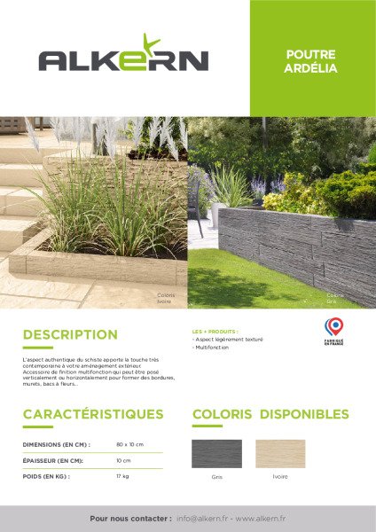 Aménagement extérieur - Documentations Alkern