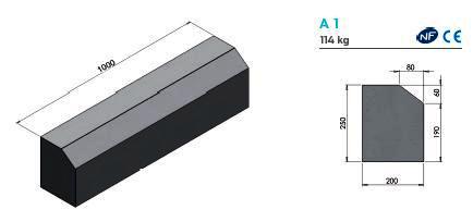 BORDURES A ET AC - Bordures d’accotement de routes ou autoroutes